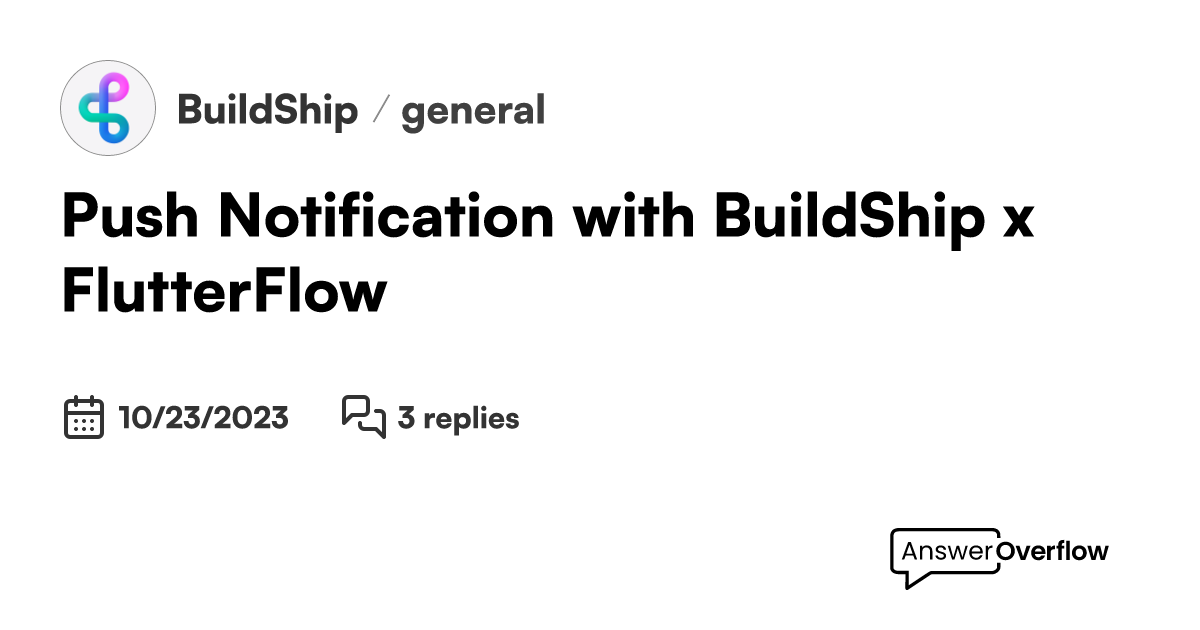 Push Notification with BuildShip x FlutterFlow - BuildShip