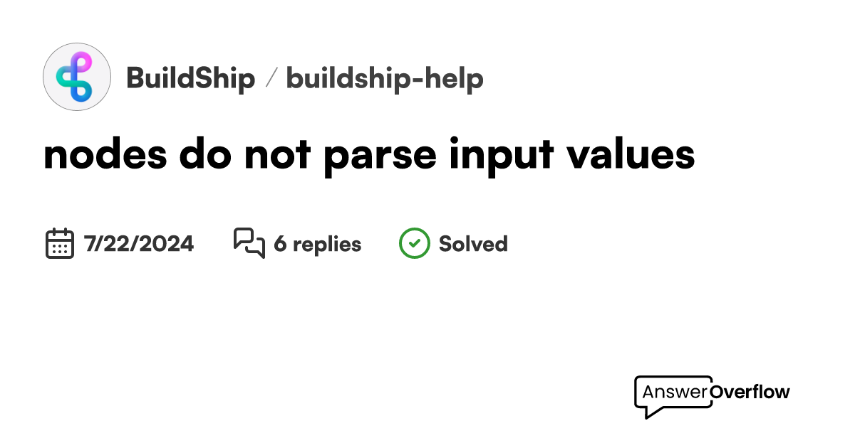 nodes do not parse input values - BuildShip